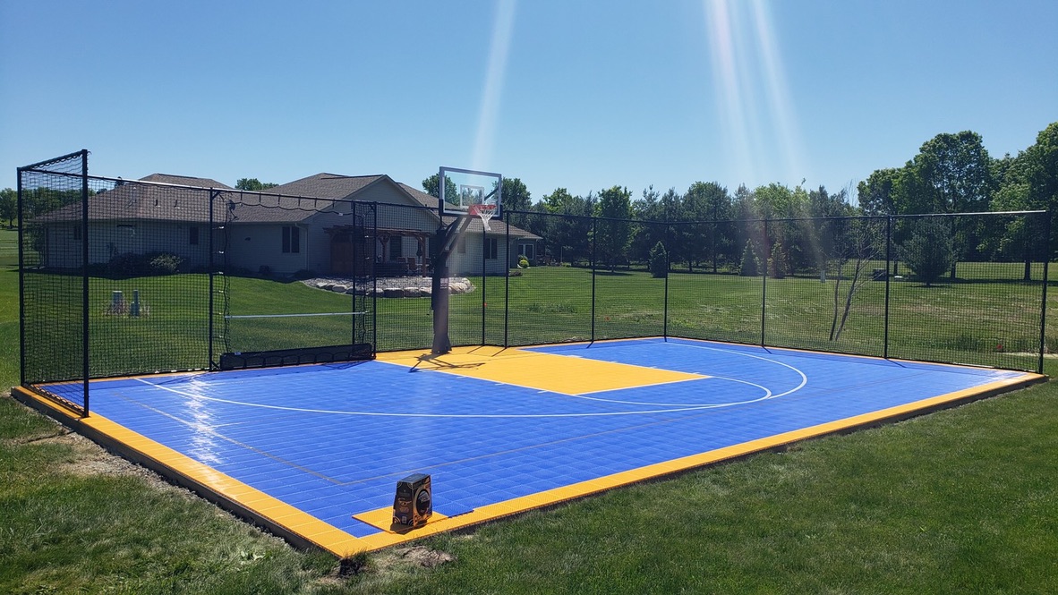 Outdoor Half Court Basketball Court Half Court Basketball Court